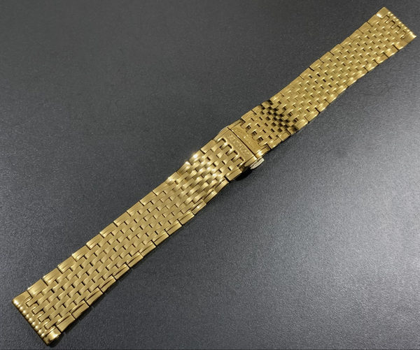 Gold Longines Bracelet Replacement 18mm Steel Strap – STRAPVERS