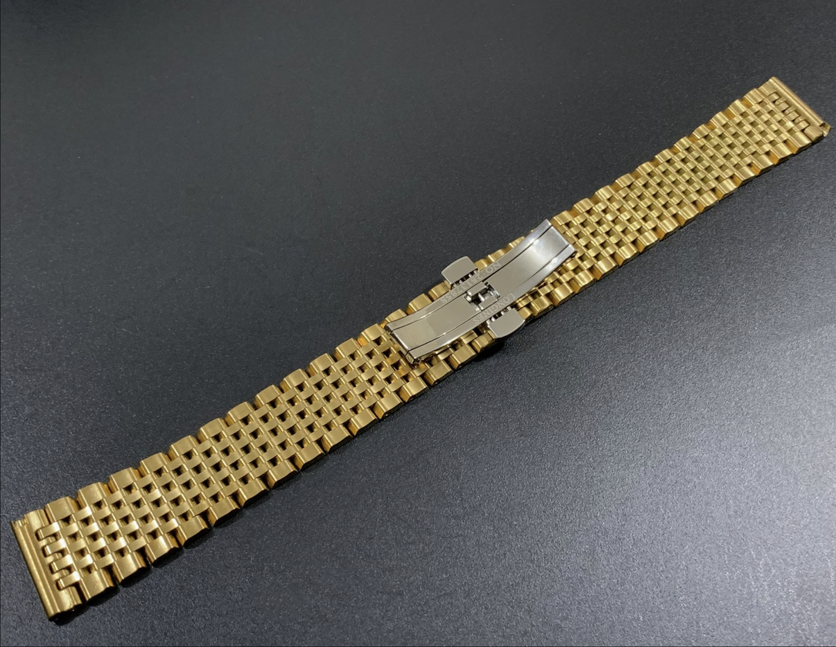 Longines Gold Bracelet Replacement 22mm Steel Bracelet – STRAPVERS